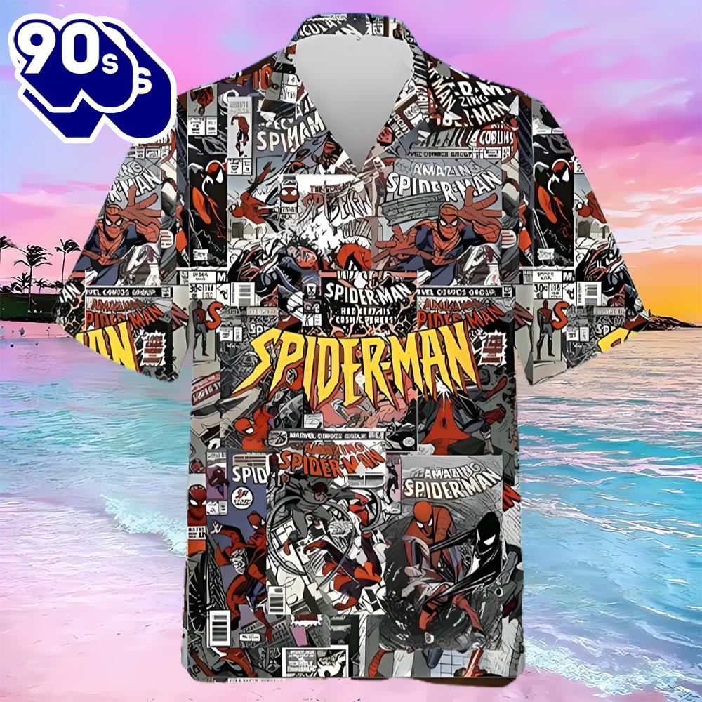 Superhero Avengers Marvel Spider Man Hawaiian Shirt - Musicdope90s