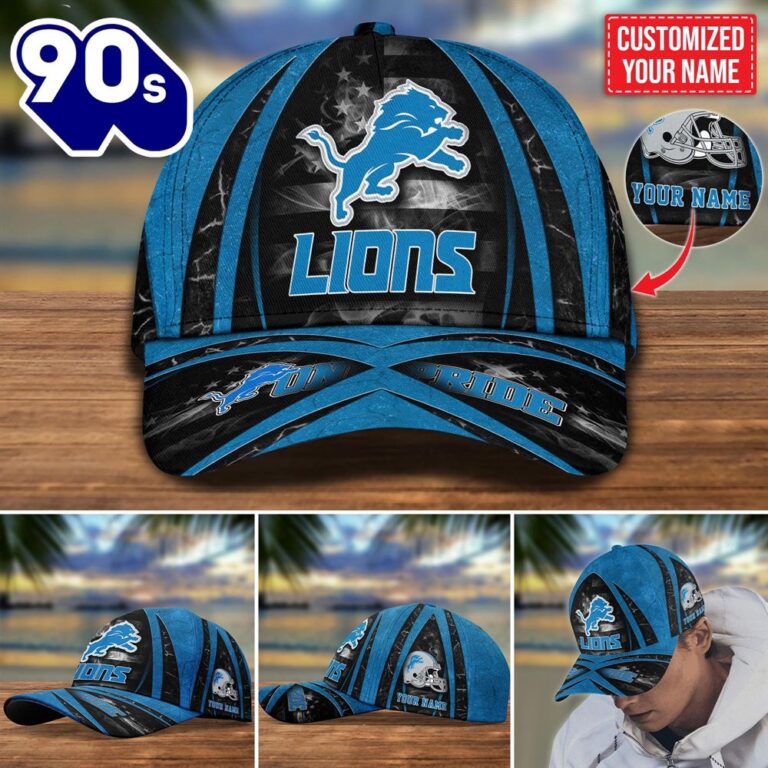NFL Detroit Lions Cap Custom Your Name - Musicdope90s