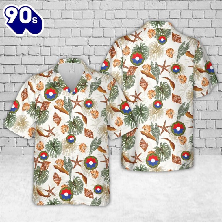 US Army 9th Infantry Division Hawaiian Shirt - Musicdope90s