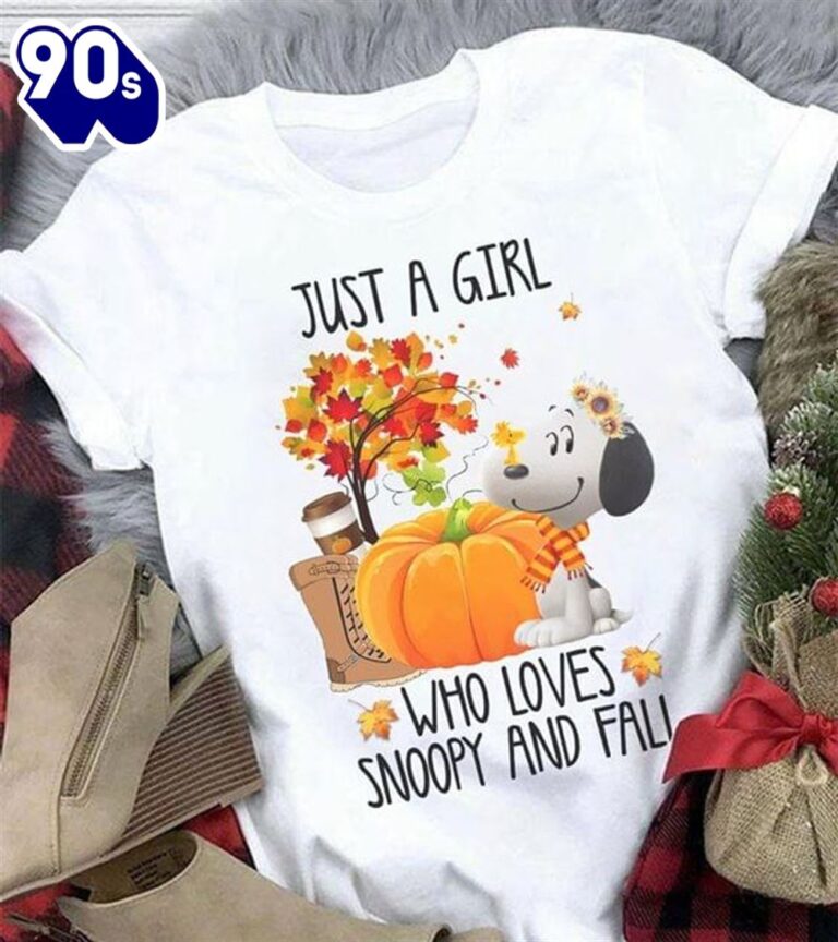 Snp And Friends Just A Girl Who Loves Snp And Fall White T Shirt ...