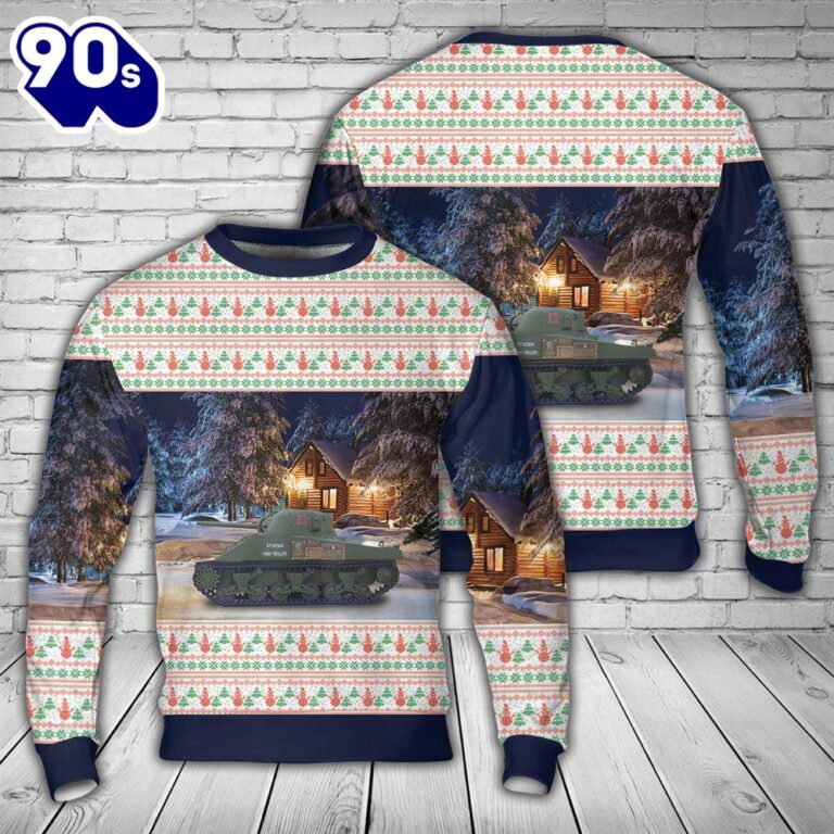 Danish Army CV9035DK Vehicle Christmas Sweater 3D - Musicdope90s