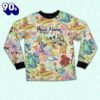 Custom Disney Famous Characters Colorful Team Pajamas Set - Movie ...