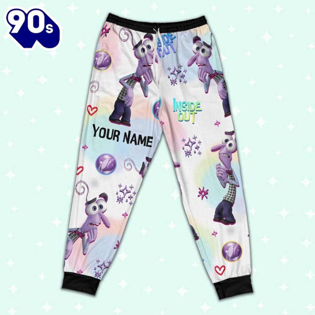 Custom Disney Inside Out Fear Purple Color Pajamas Set - Movie Cartoon ...