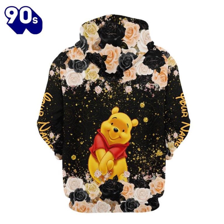 Customizable Winnie The Pooh Glitter Hoodie And Leggings Set - Musicdope90s