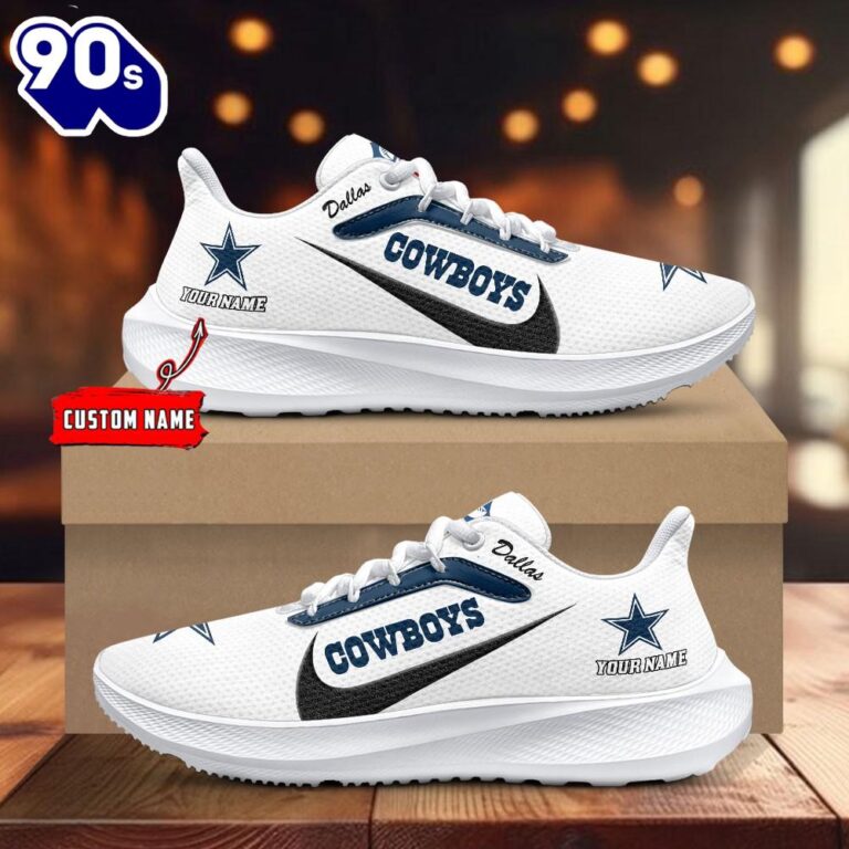 Dallas Cowboys Running Shoes Custom Your Name - Musicdope90s