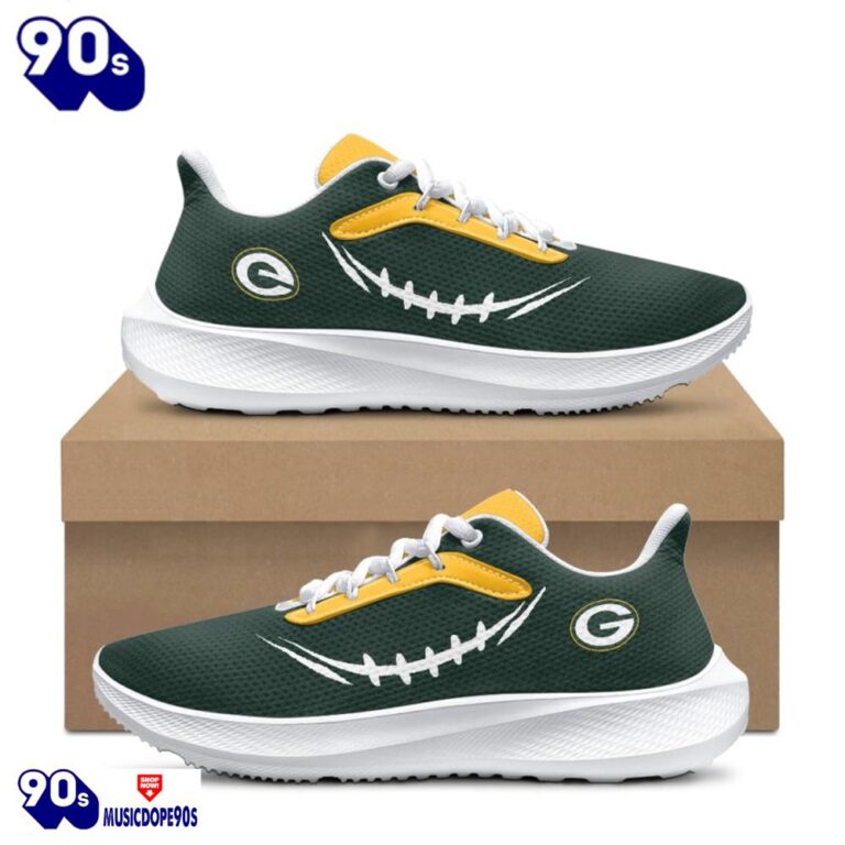 Green Bay Packers Running Shoes - Musicdope90s