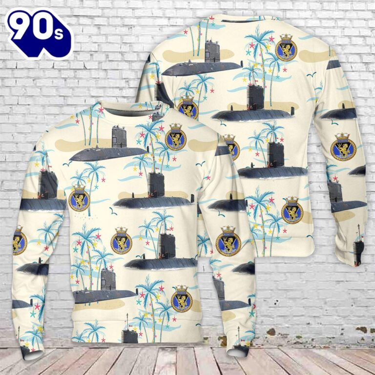 Royal Canadian Navy HMCS Windsor SSK 877 Submarine Christmas Sweater ...